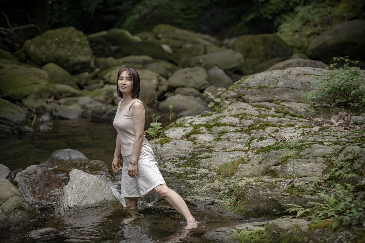 川で涼む | GANREF