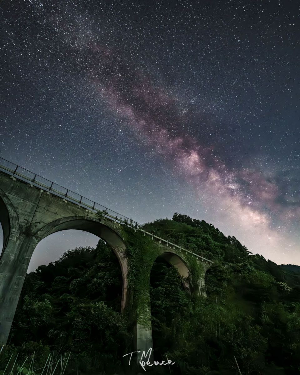 栗木野橋梁と天の川 | GANREF