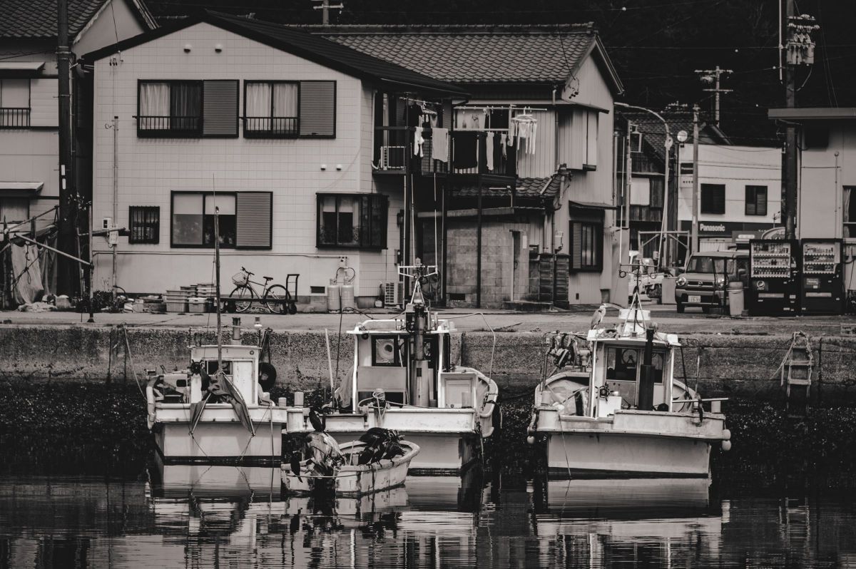 漁港の風景Ⅲ‐Monochrome Version | GANREF