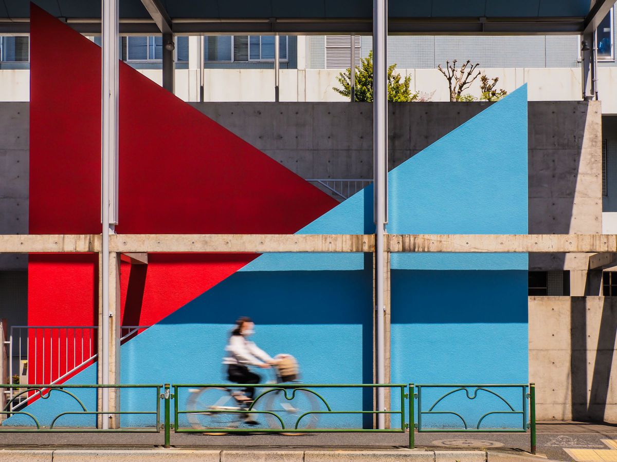 Red and Blue Triangles. | GANREF