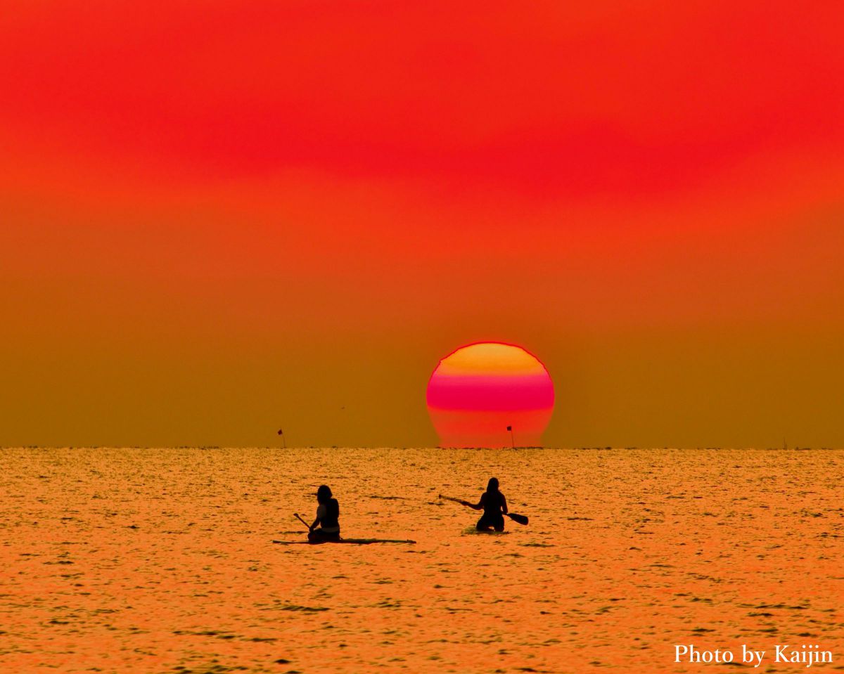 達磨夕陽の海でSUP 4 | GANREF
