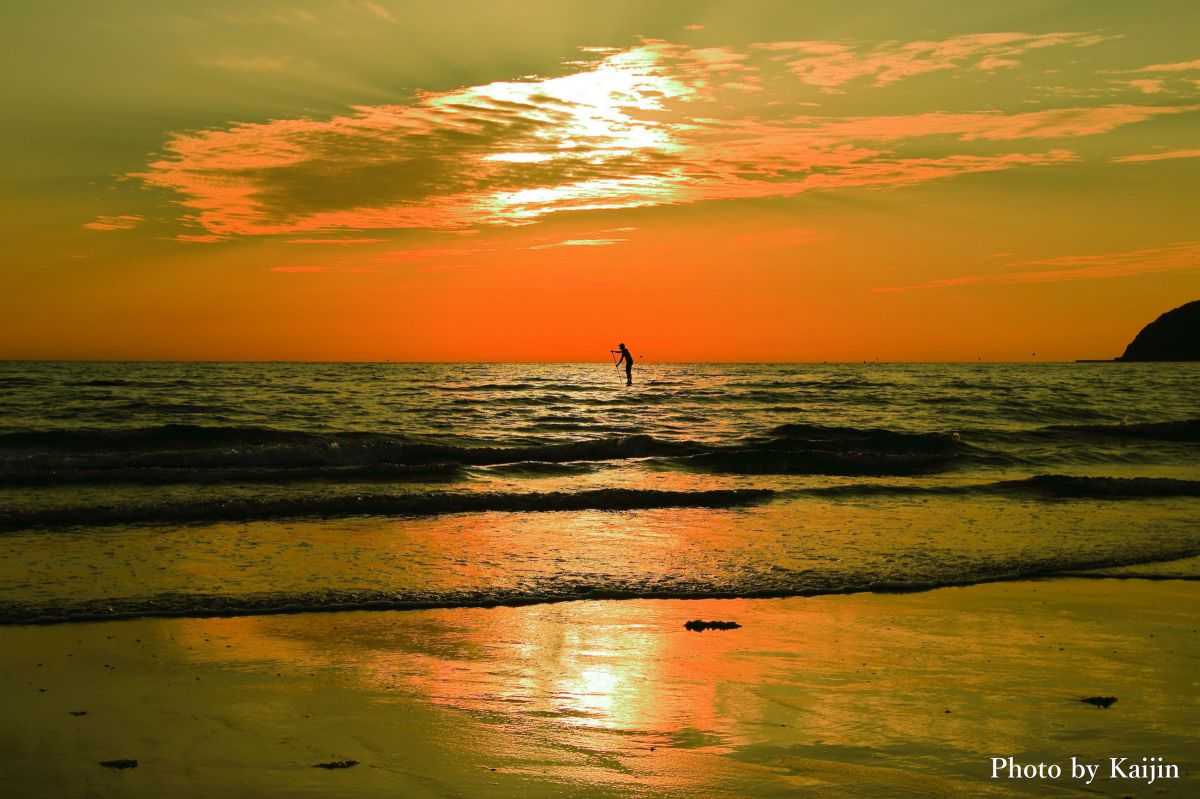 夕景の玄界灘でSUP 3 | GANREF