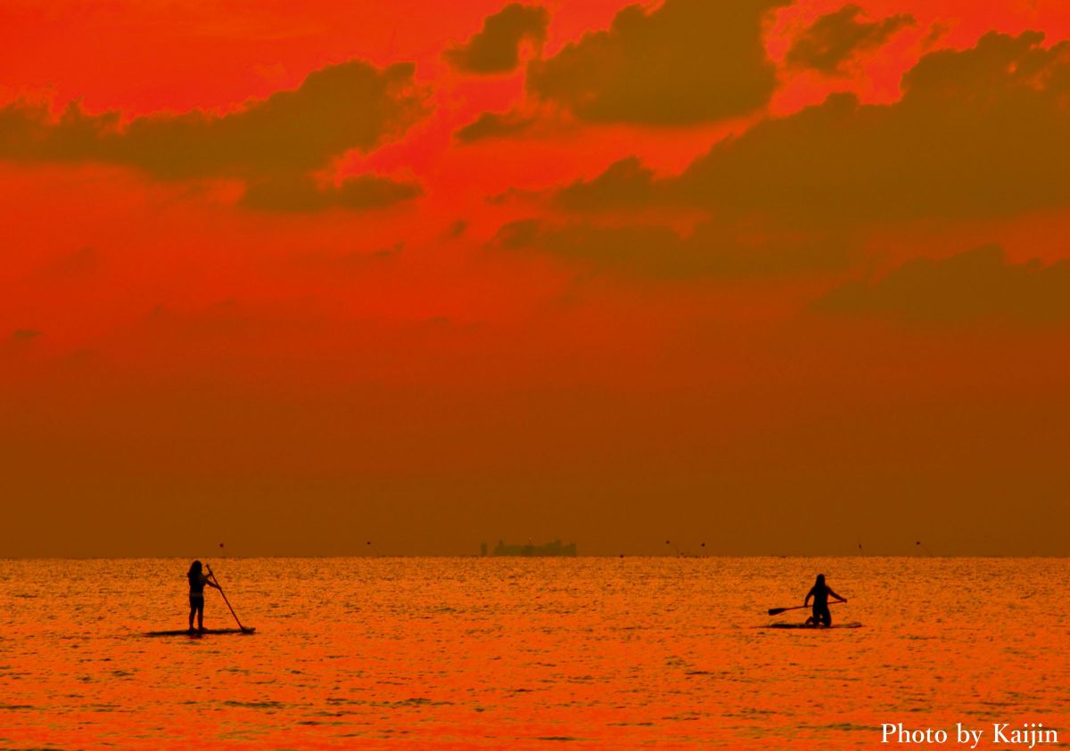 真赤な海でSUP 3 | GANREF