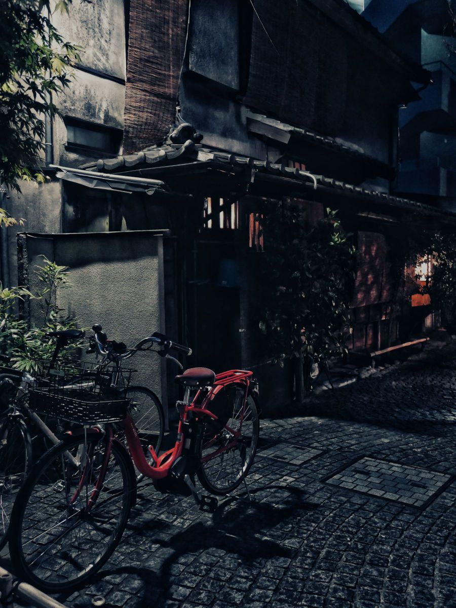 A bicycle on the back alley. | GANREF