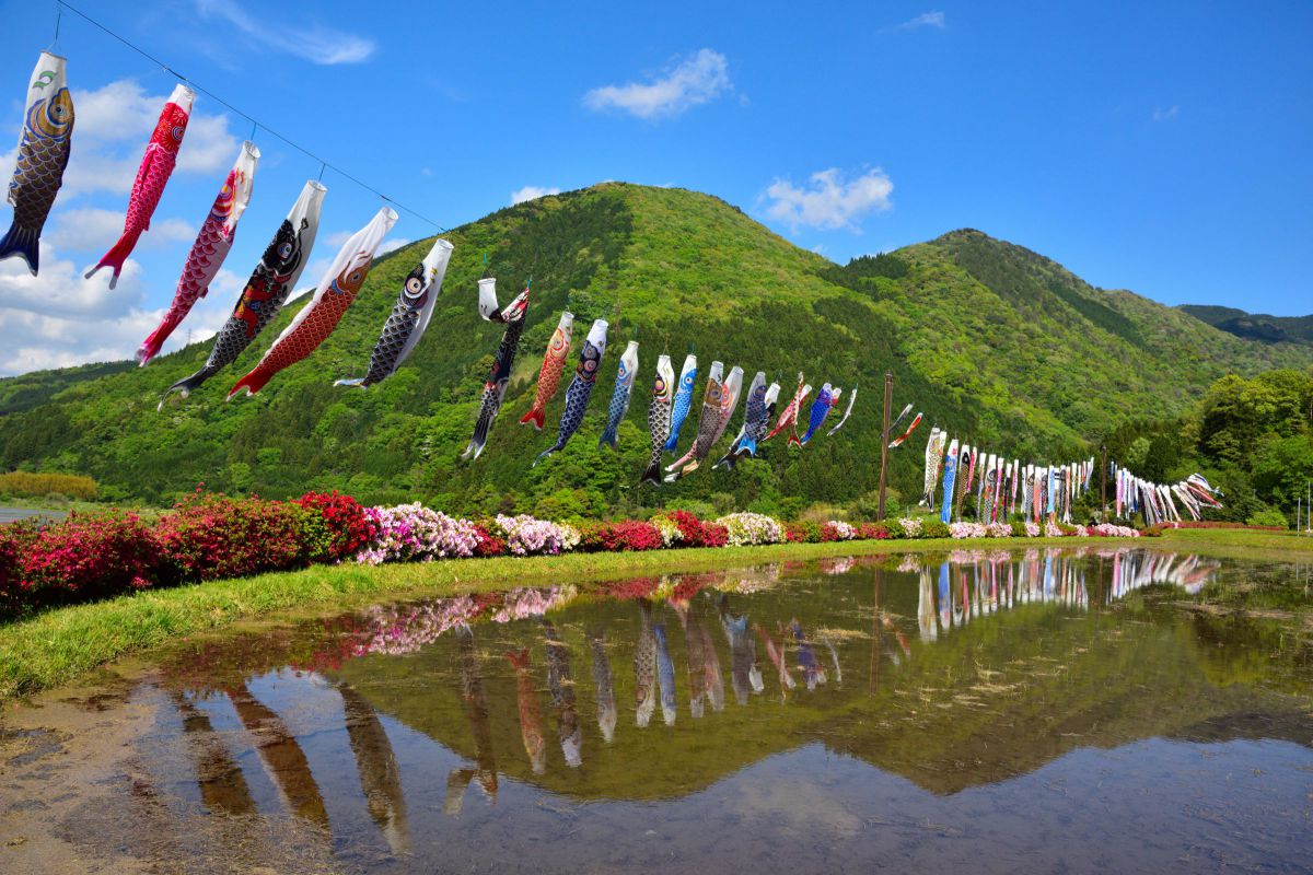 地倉山と鯉のぼり | GANREF