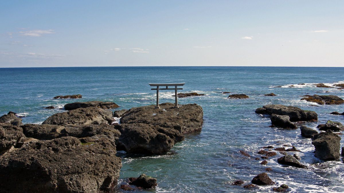 大洗磯崎神社 神磯の鳥居 | GANREF