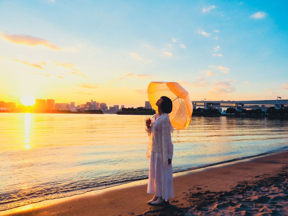 on the beach. | GANREF