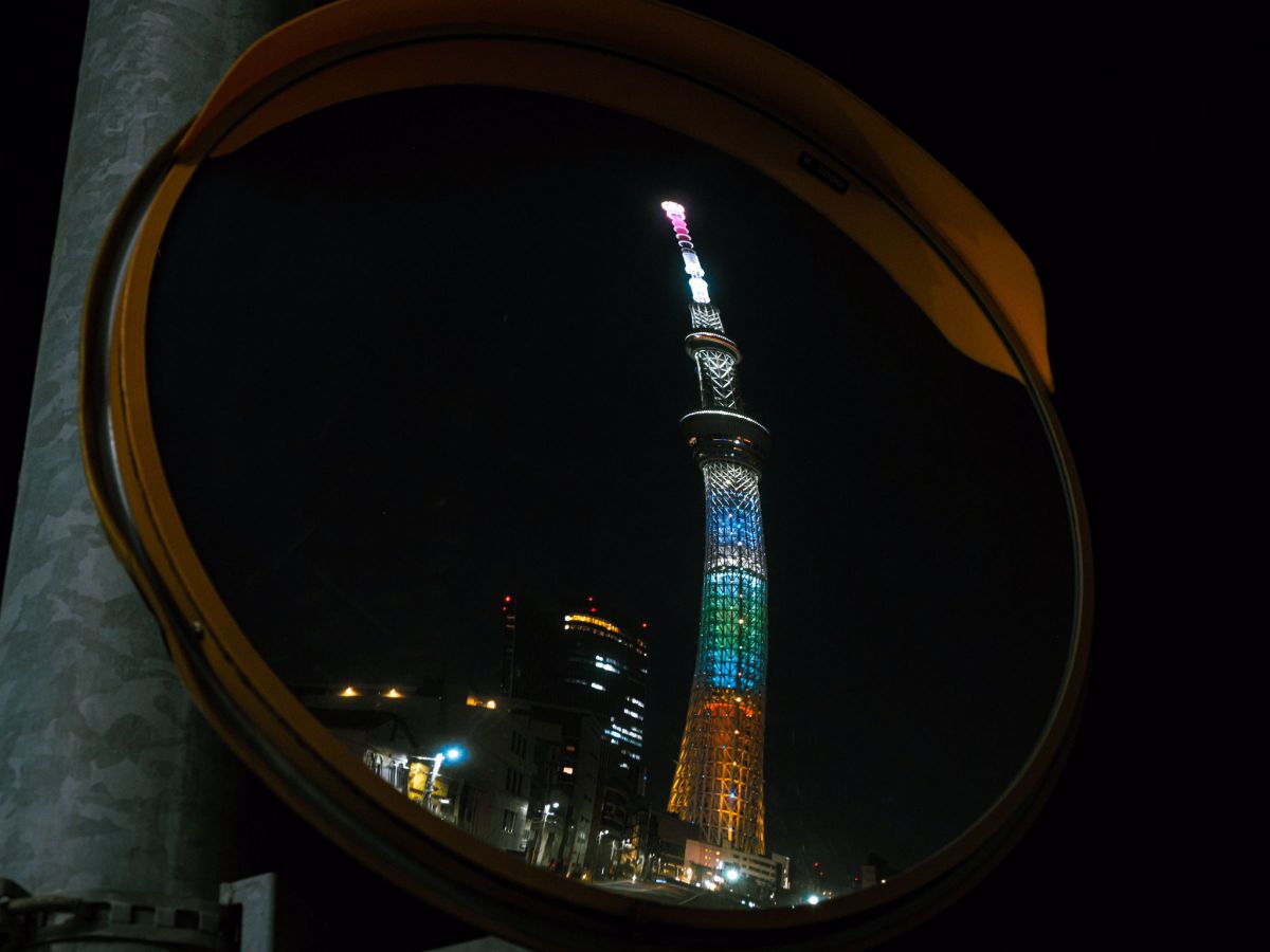 sky tree in the mirror. | GANREF