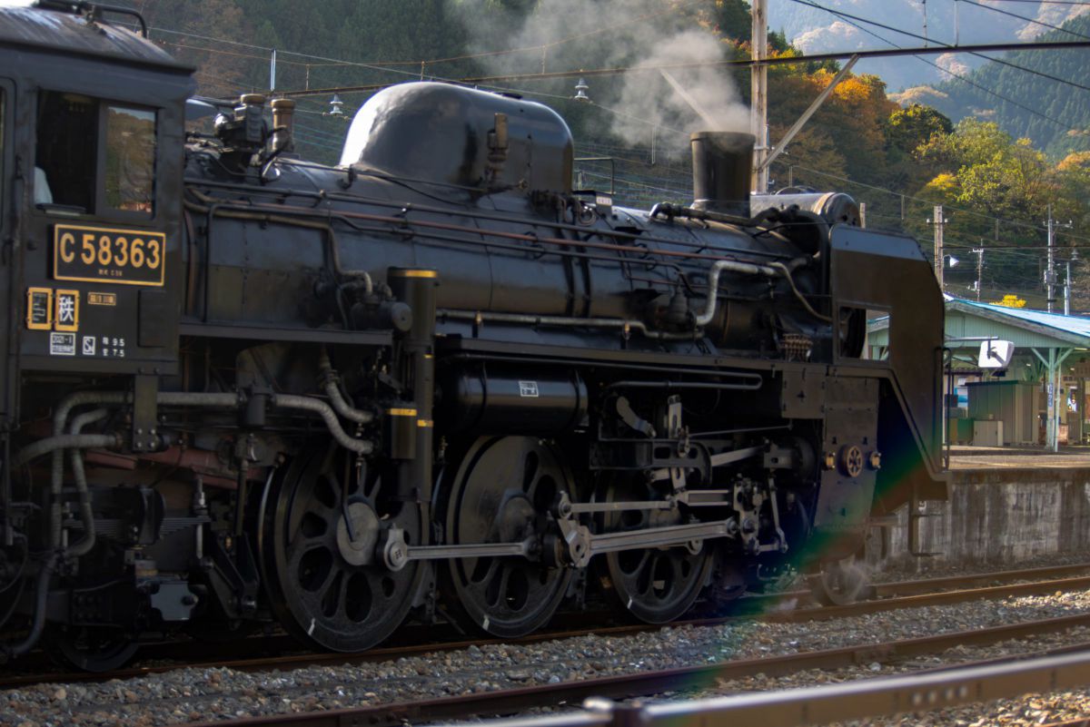 秋・C58三峰口駅到着 | GANREF
