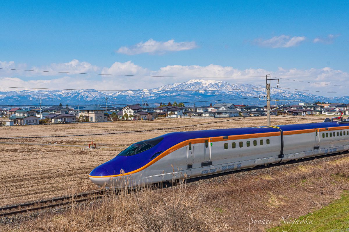 E8系山形新幹線と葉山 | GANREF