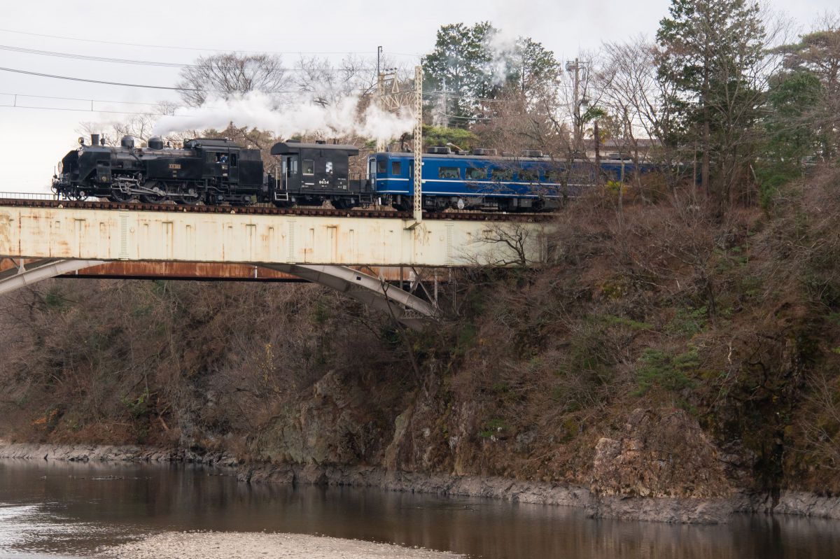 24.12.26-1 東武鬼怒川線 C11 325 SL大樹 撮り納め | GANREF