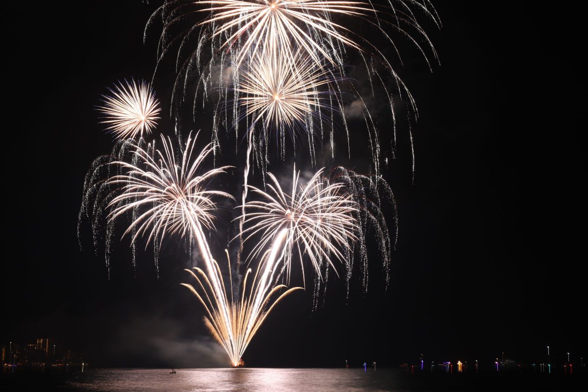 Waikiki Beach Fireworks | GANREF